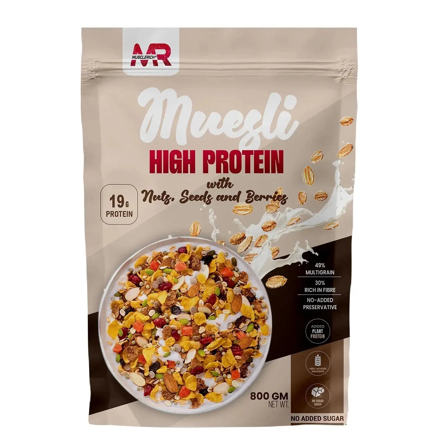 High Protein Muesli with Nuts, Seeds & Berries - 800gm – natureswiz